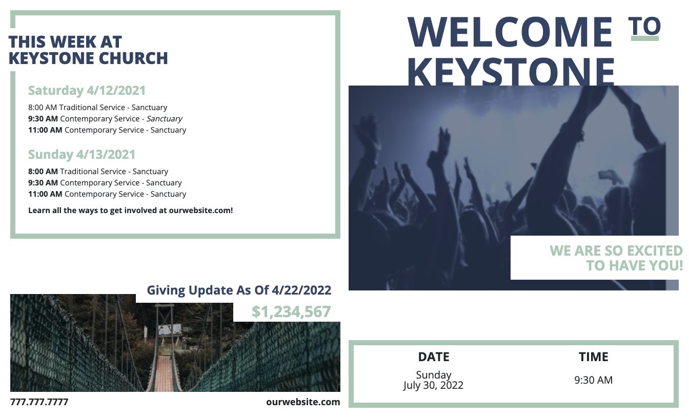 modern printed church bulletin templates - bltn - usebltn.com
